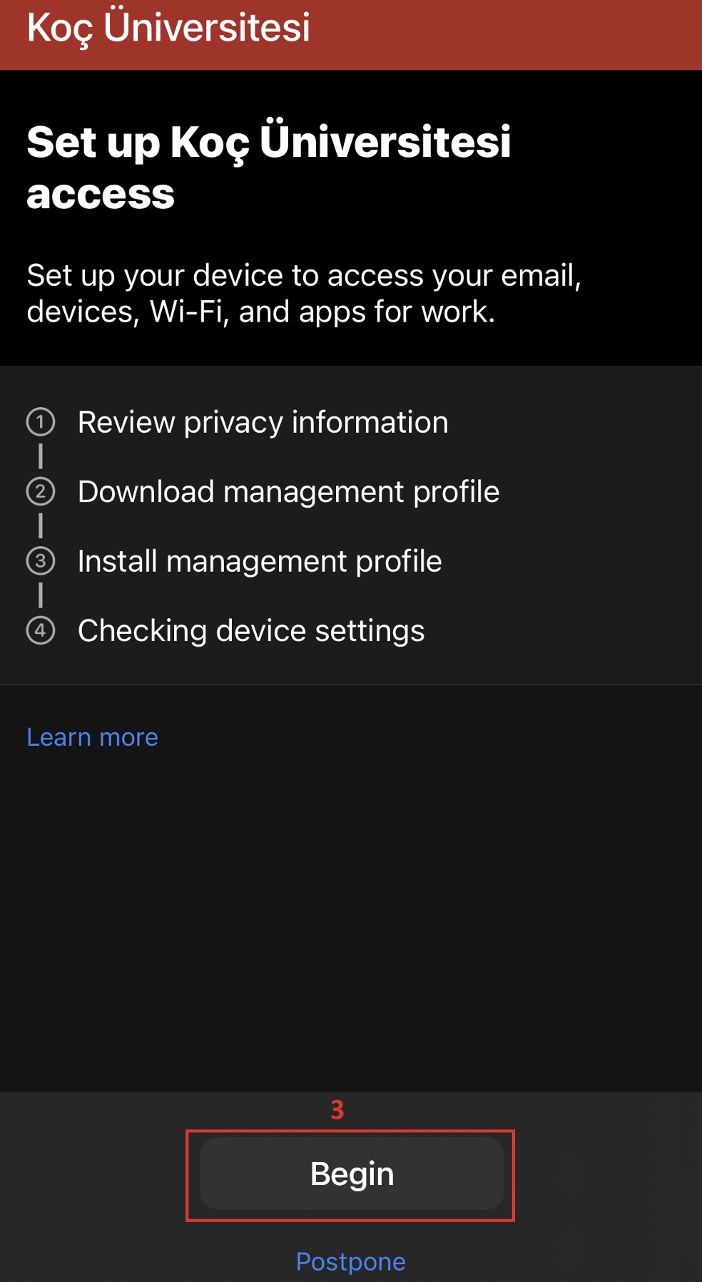 Mobile Device Registration System - Enroll your iOS / iPad OS device